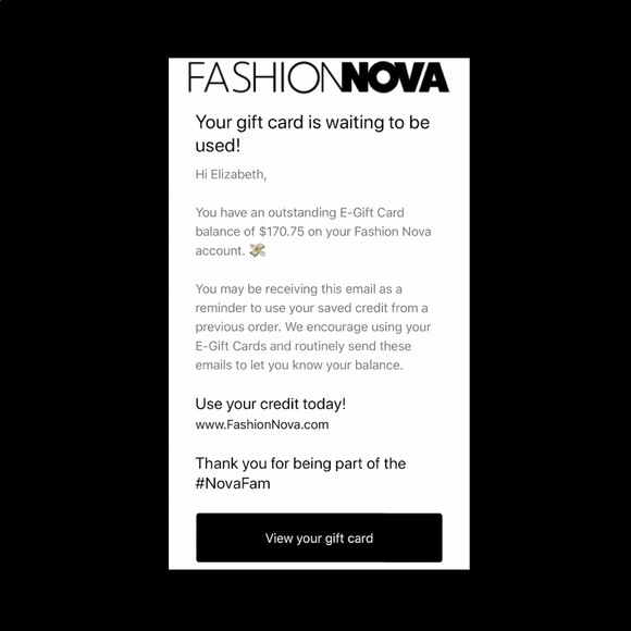 How To Use E Gift Card Fashion Nova Mccannchat